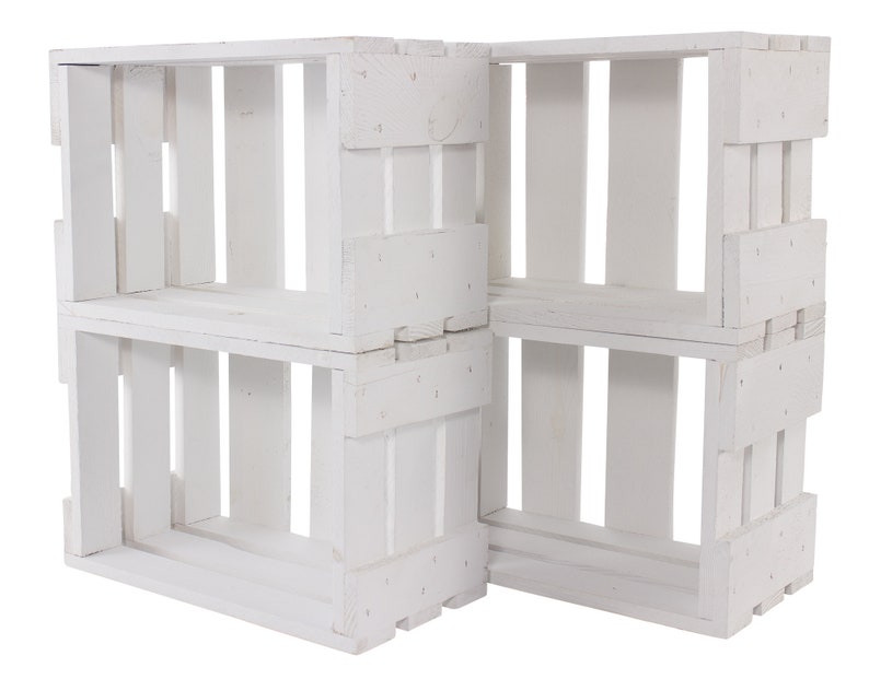 Mini Wine Box White 34cmx23cmx19cm Storage Box Wood Apple Box | Etsy