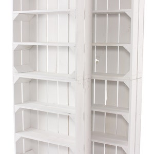 Wooden Box White Narrow Shelf With 2 Center Boards - Etsy