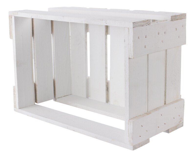 Mini Wine Box White 34cmx23cmx19cm Storage Box Wood Apple Box | Etsy