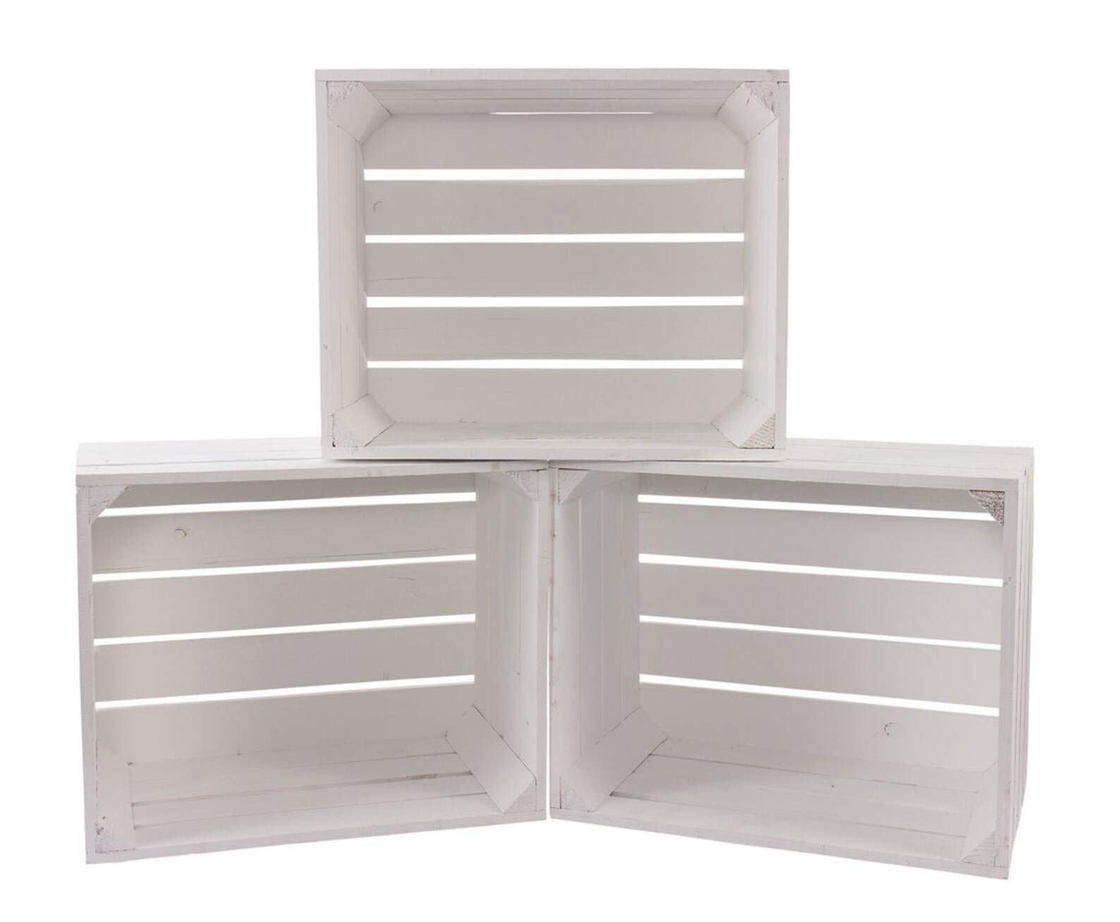 White/white New Wooden Box 50 Cm X 40 Cm X 30 Cm Vintage Fruit - Etsy