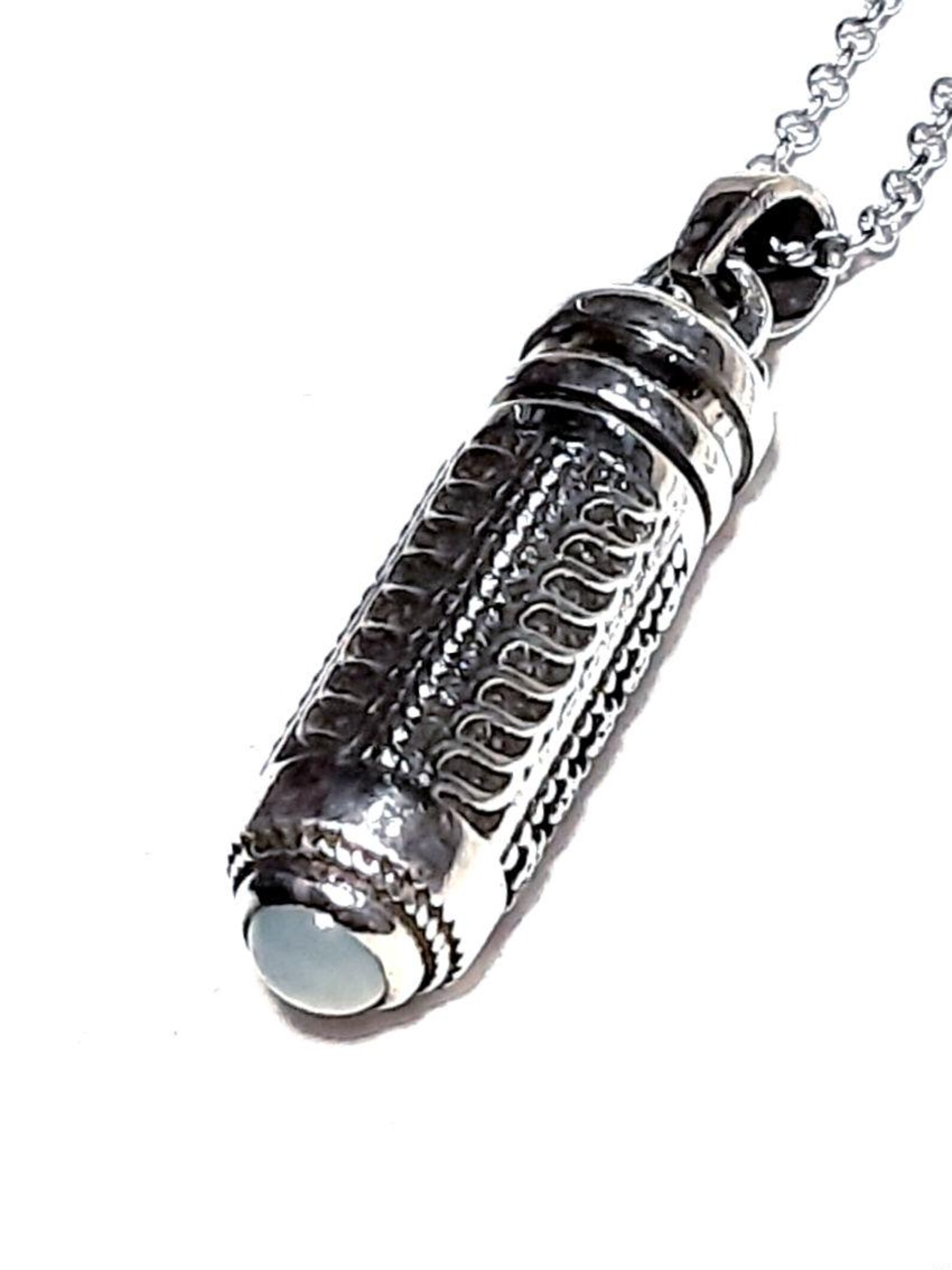 Bullet Locket 925 Sterling Silver Bullet Pendant Bullet Necklace Bullet ...
