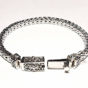 Byzantine Bracelet Sterling Silver Byzantine Chain Bracelet Interwoven ...