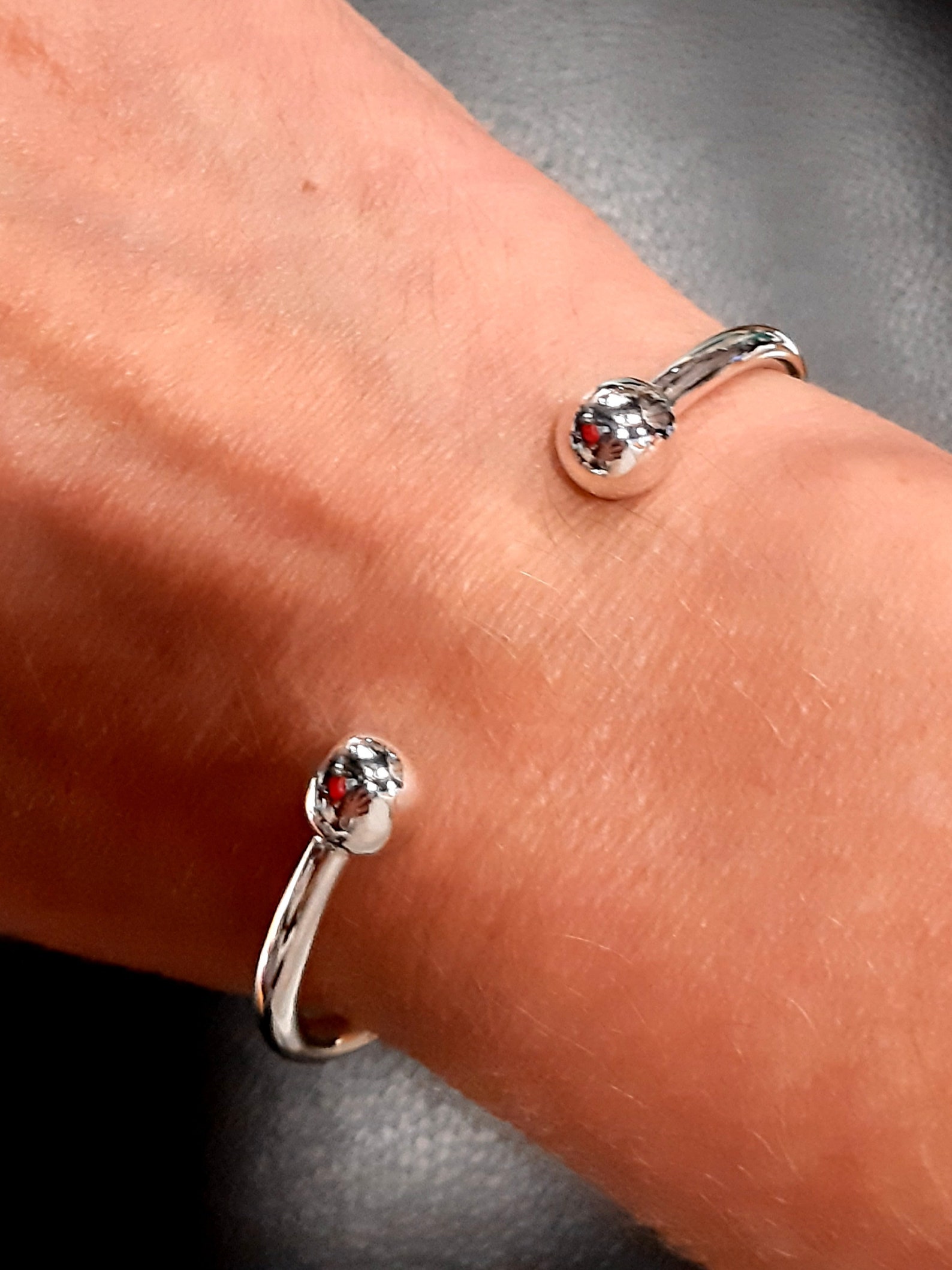 Torque Bangle Sterling Silver Torque Bracelet Adjustable Bracelet ...