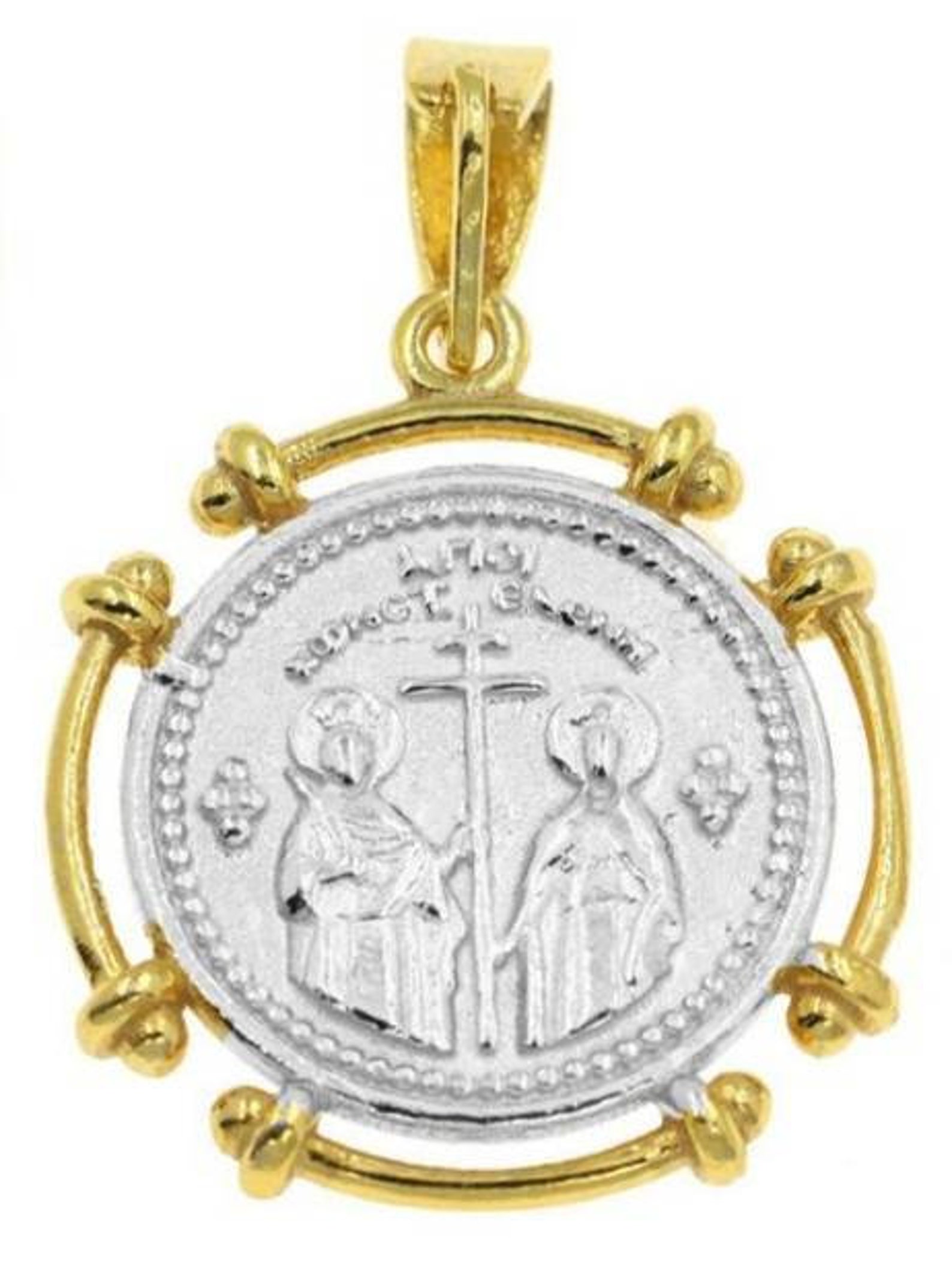 Constantine Coin Necklace Konstantinato Byzantine Gold Medallion ...