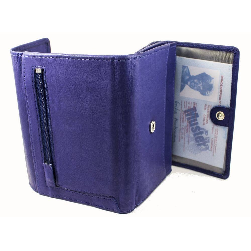Blue Wallet Leather Wallet Ladies Purse Small Ladies Wallet Genuine ...