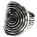 Spiral Ring Sterling Silver Infinity Ring Waves Ring Adjustable Greek ...