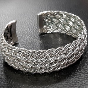 Byzantine Bracelet Sterling Silver Byzantine Chain Bracelet Interwoven ...