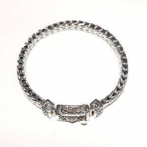 Byzantine Bracelet Sterling Silver Byzantine Chain Bracelet Interwoven ...