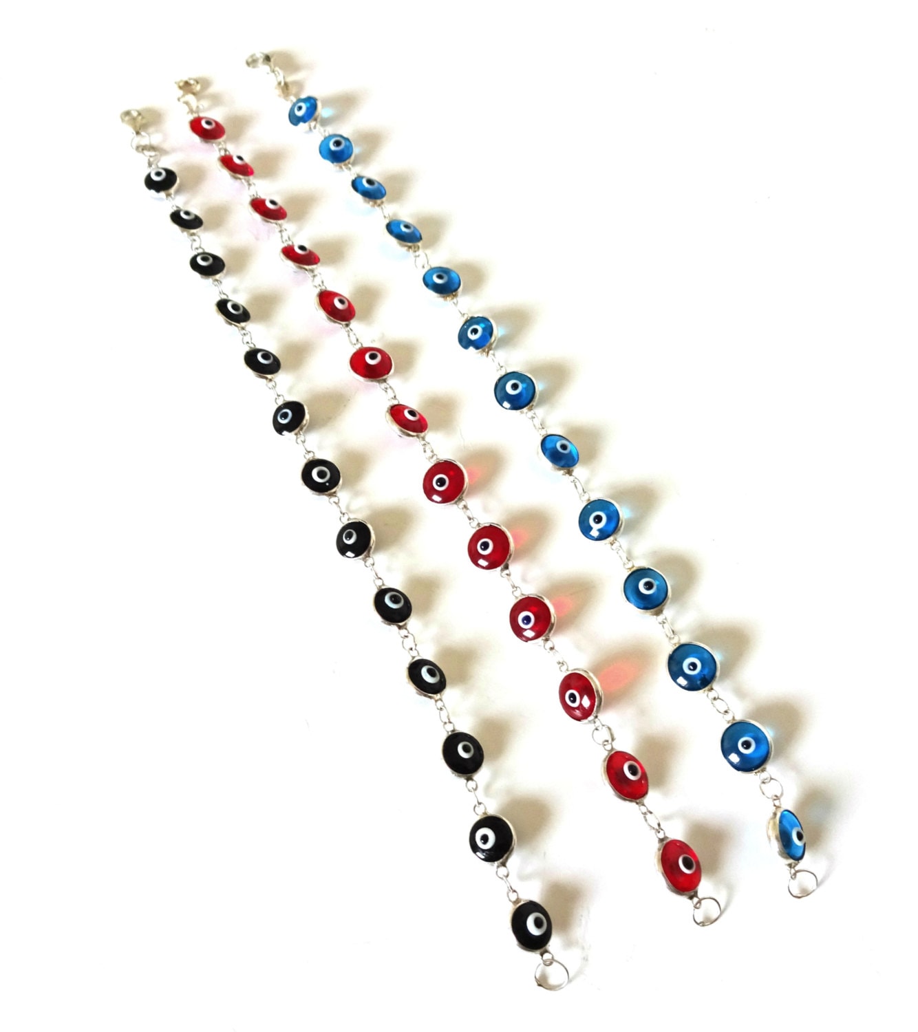 Evil eye bracelet 925 Sterling silver Unisex Protection | Etsy