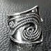 Spiral Ring Sterling Silver Infinity Ring Waves Ring Adjustable Greek ...