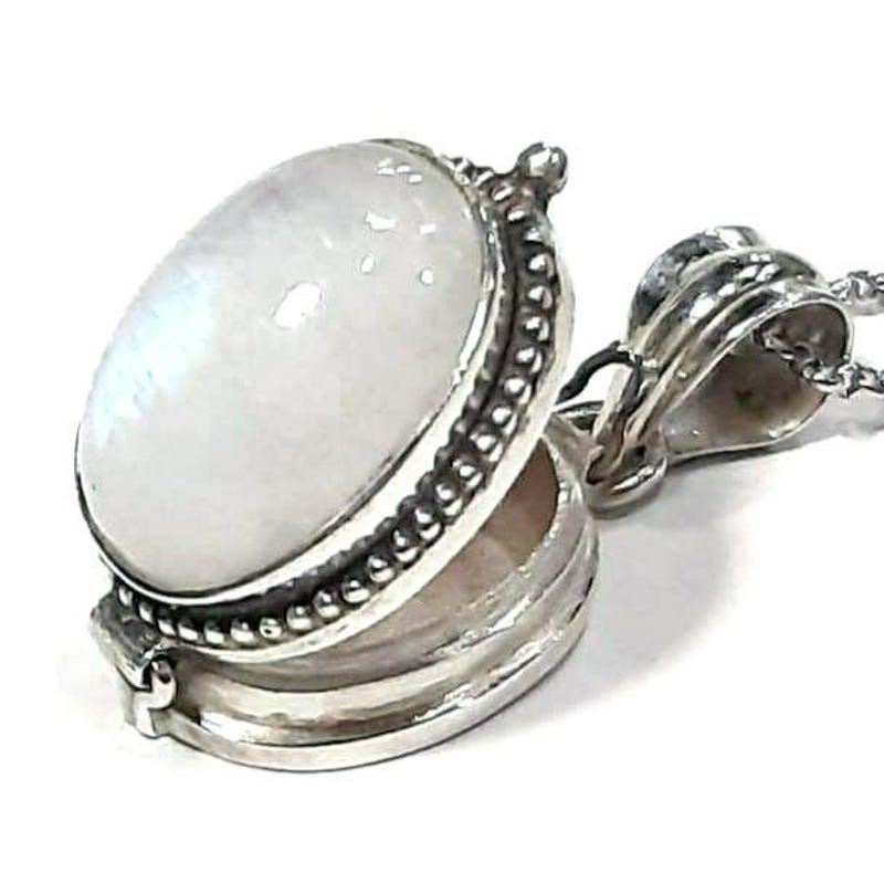 Moonstone Locket - Etsy