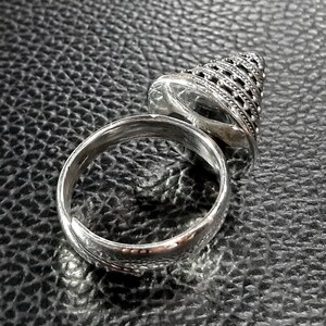 Tower Ring Architecture Ring 925 Silver Ring Adjustable Band Chunky ...