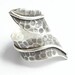 Leaf Ring Sterling Silver Ring Adjustable Band Open Band Wide Band Ring ...