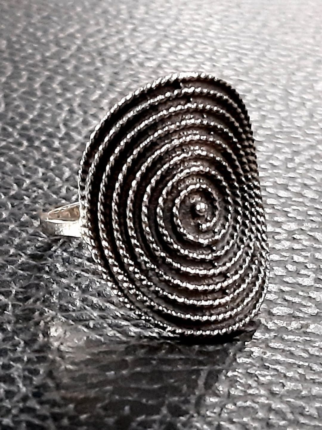 Spiral Ring Sterling Silver Infinity Ring Waves Ring Greek Key - Etsy