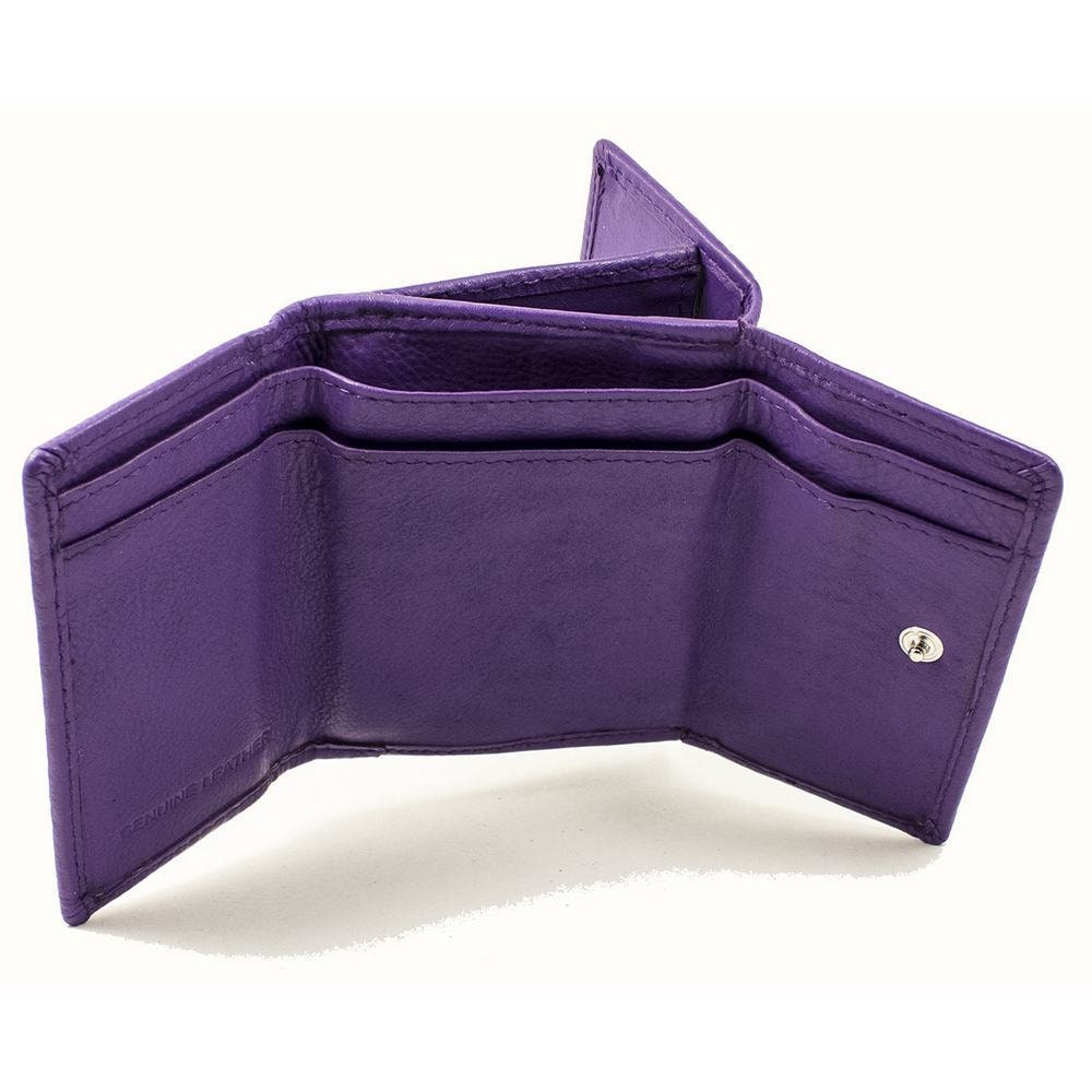 Purple wallet Leather wallet Ladies purse Small ladies wallet | Etsy