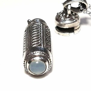 Bullet Locket 925 Sterling Silver Bullet Pendant Bullet Necklace Bullet ...