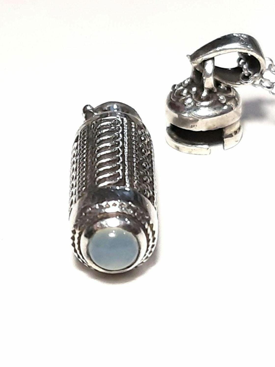Bullet Locket 925 Sterling Silver Bullet Pendant Bullet Necklace Bullet ...