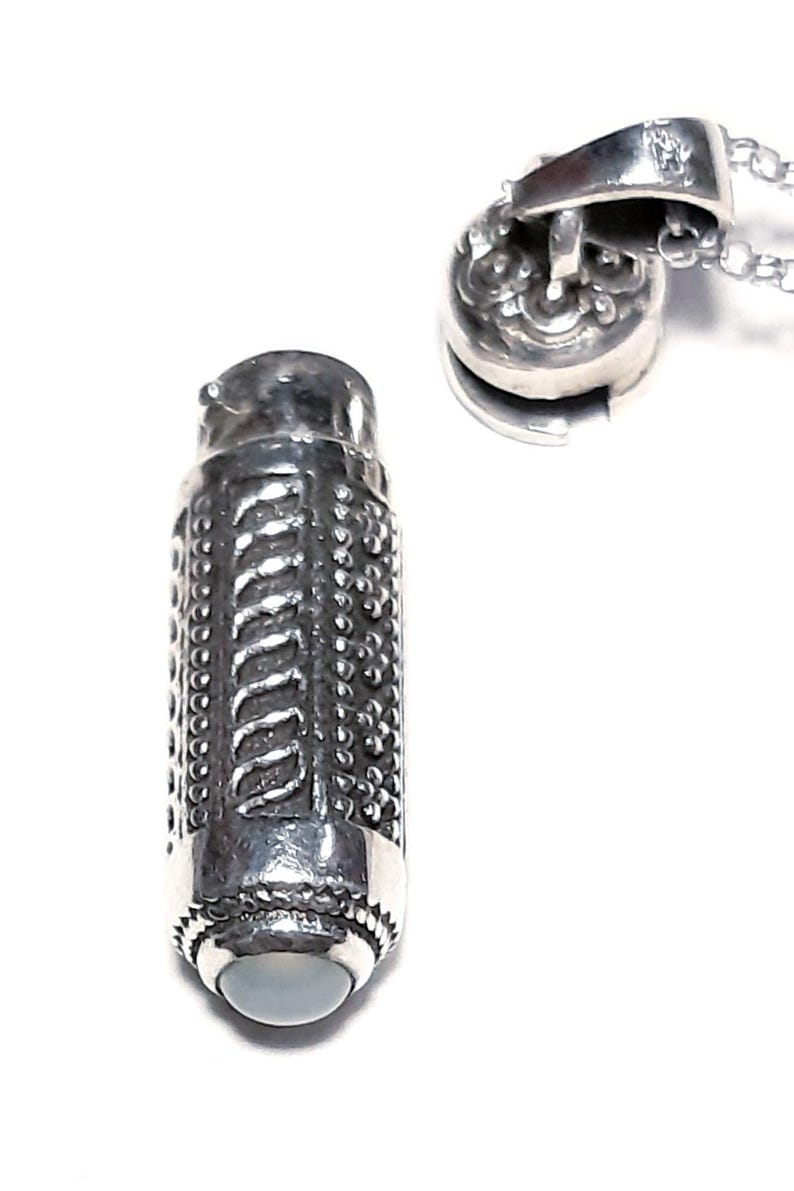 Bullet Locket 925 Sterling Silver Bullet Pendant Bullet Necklace Bullet ...