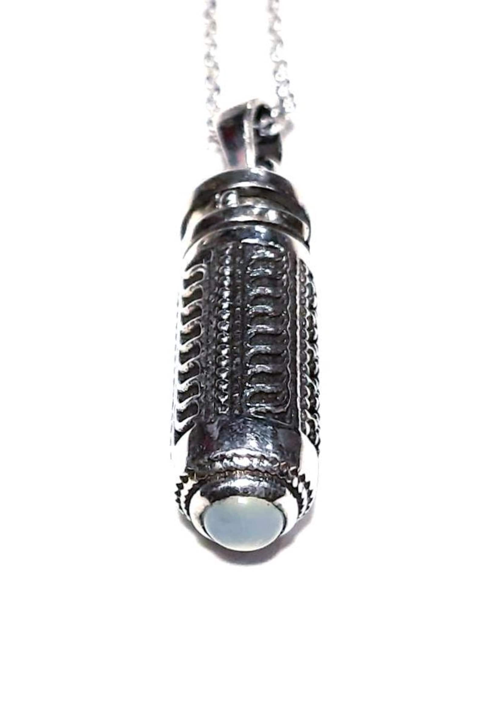 Bullet Locket 925 Sterling Silver Bullet Pendant Bullet Necklace Bullet ...