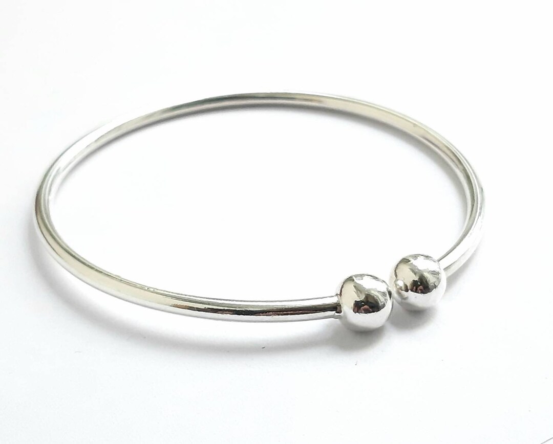 Torque Bangle Sterling Silver Torque Bracelet Adjustable - Etsy