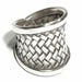 Net Ring Sterling Silver Ring Unisex Adjustable Ring Woven Band Weave ...