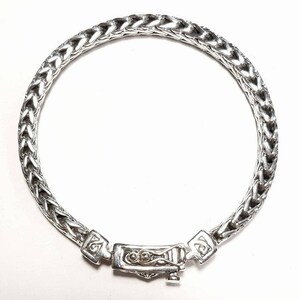Byzantine Bracelet Sterling Silver Byzantine Chain Bracelet Interwoven ...