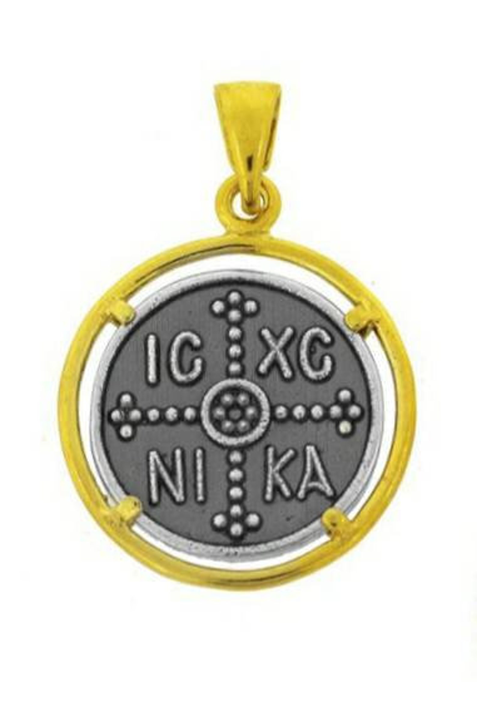 Constantine Coin Necklace Konstantinato Byzantine Gold Medallion ...
