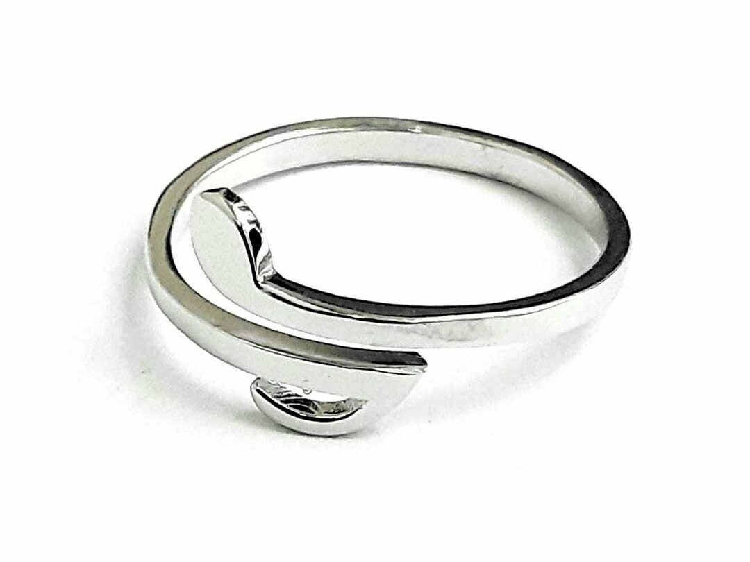 Music Note Ring Sterling Silver Musical Note Open Band Ring Music ...