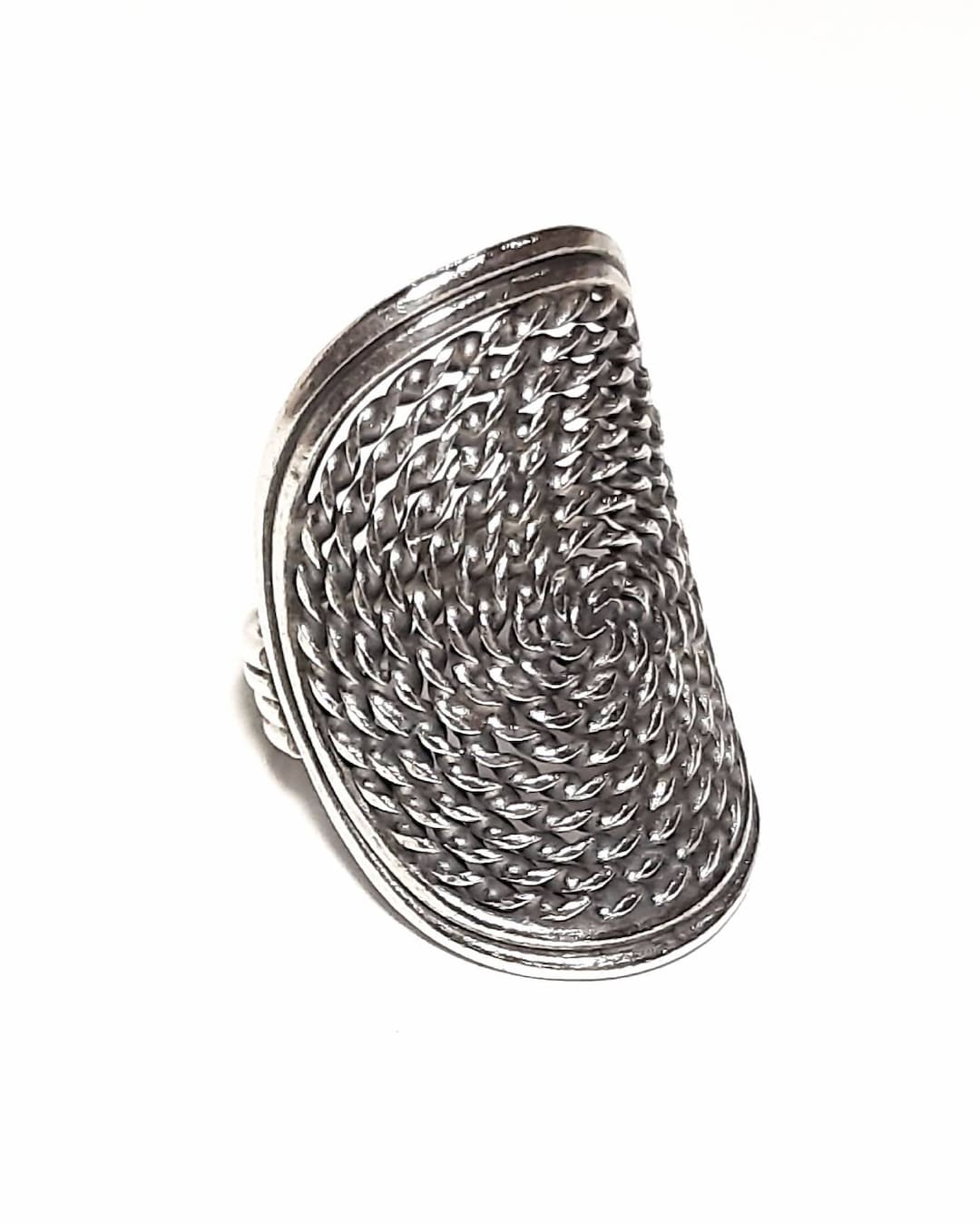 Spiral Ring Sterling Silver Infinity Ring Adjustable Band - Etsy