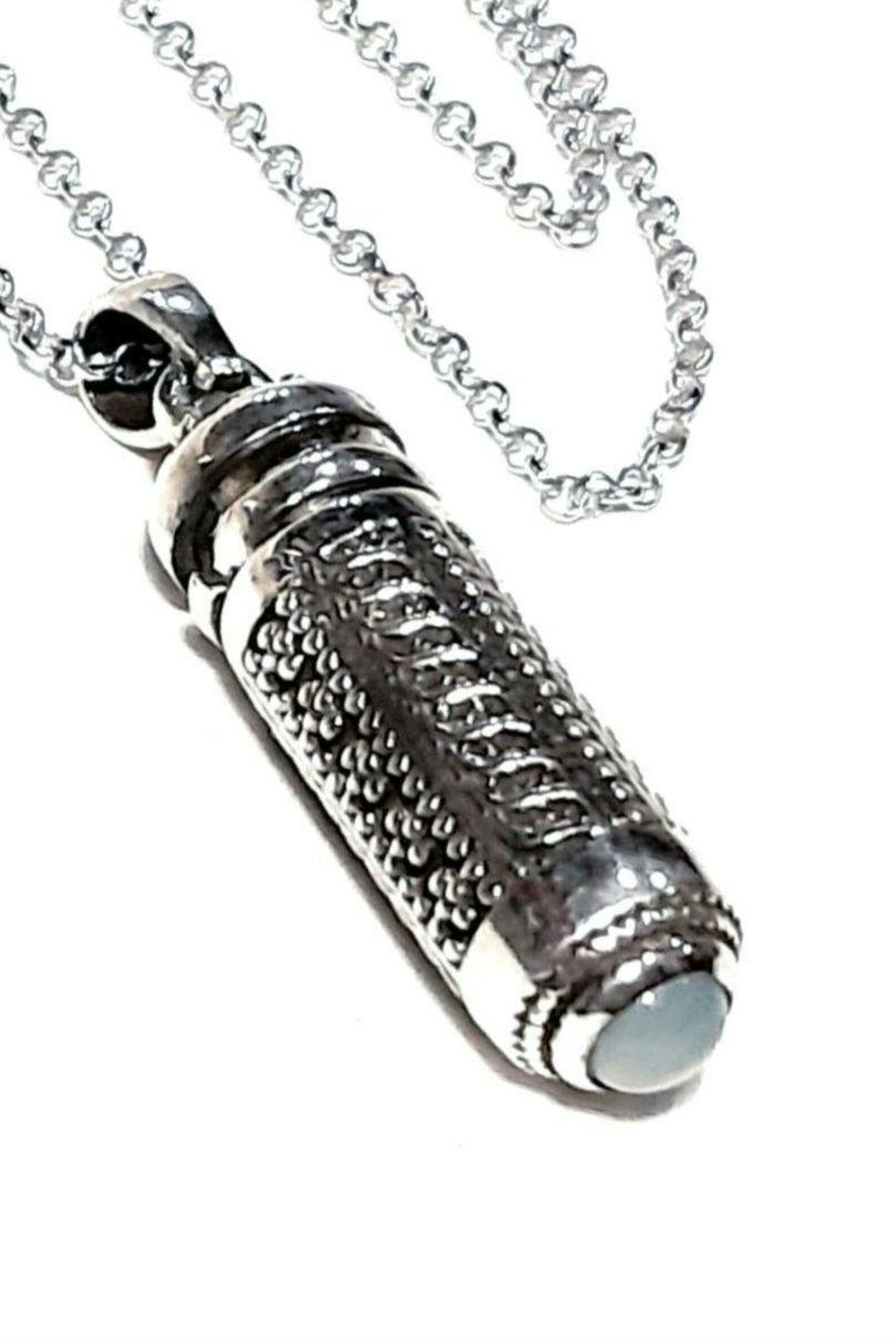 Bullet Locket 925 Sterling Silver Bullet Pendant Bullet Necklace Bullet ...