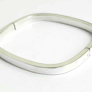 Square Silver Bangle Sterling Silver Bracelet Unisex Bangle Square ...
