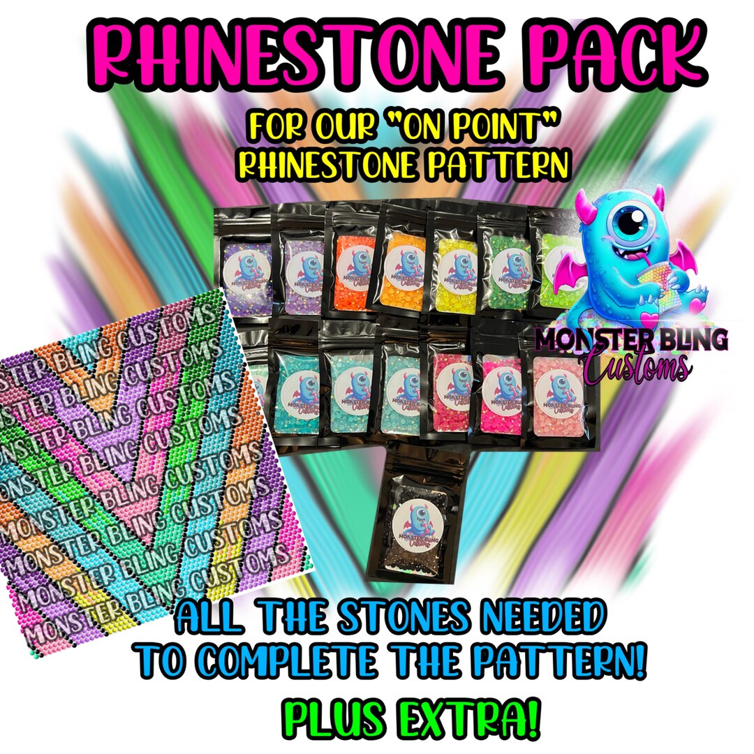 Rhinestone Set for Our “on Point” Rhinestone Pattern! All the Stones ...