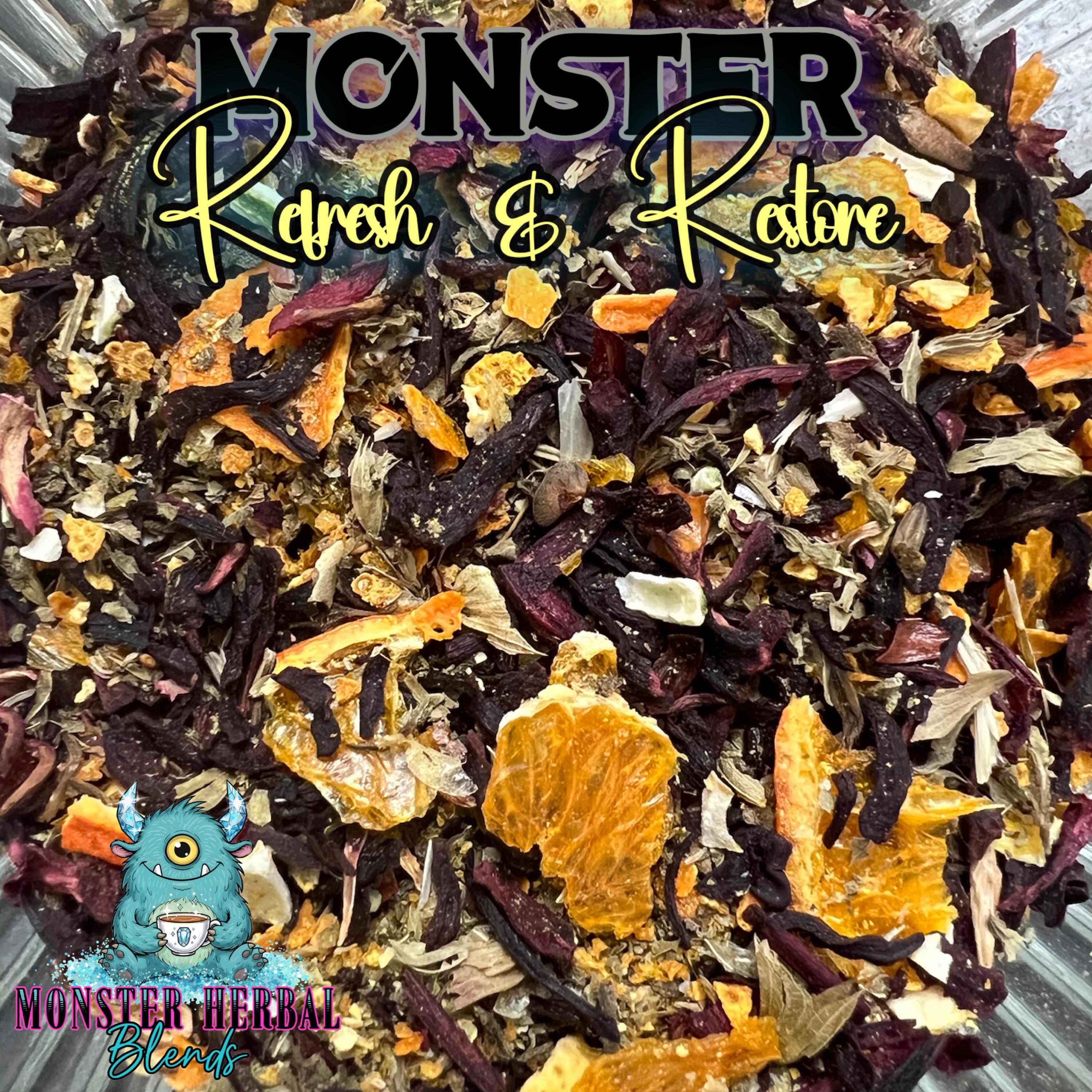Monster Herbal Blends Tea Sampler Set! 9 Different and Totally Unique ...