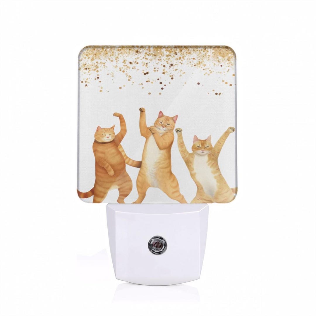 Dancing Cats LED Night Light, Nursery Lighting, Interior Decoration ...