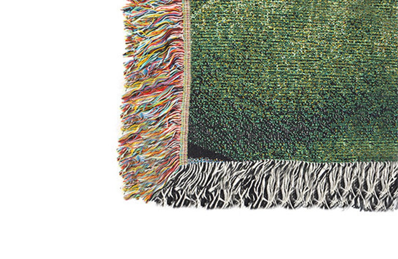 The Kiss Gustav Klimt Cotton Woven Throw Blanket Rug Bed | Etsy