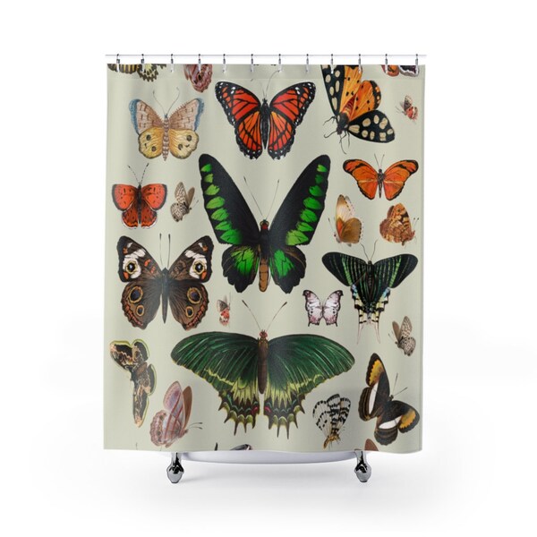 Butterfly Shower Curtain - Etsy