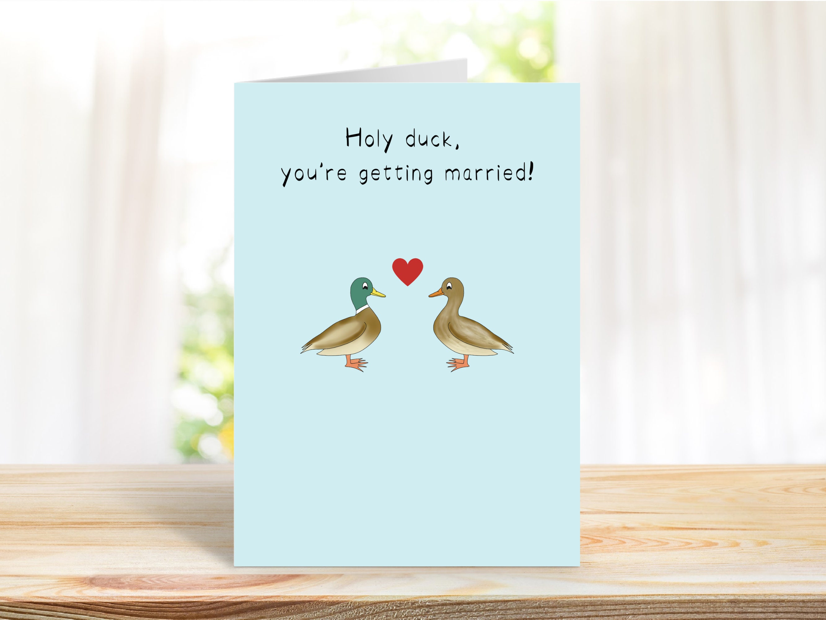 Holy Duck You're Getting Married Card Male and Female - Etsy