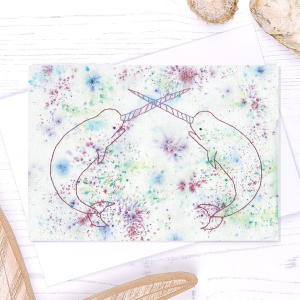 Narwhal Card - Etsy UK