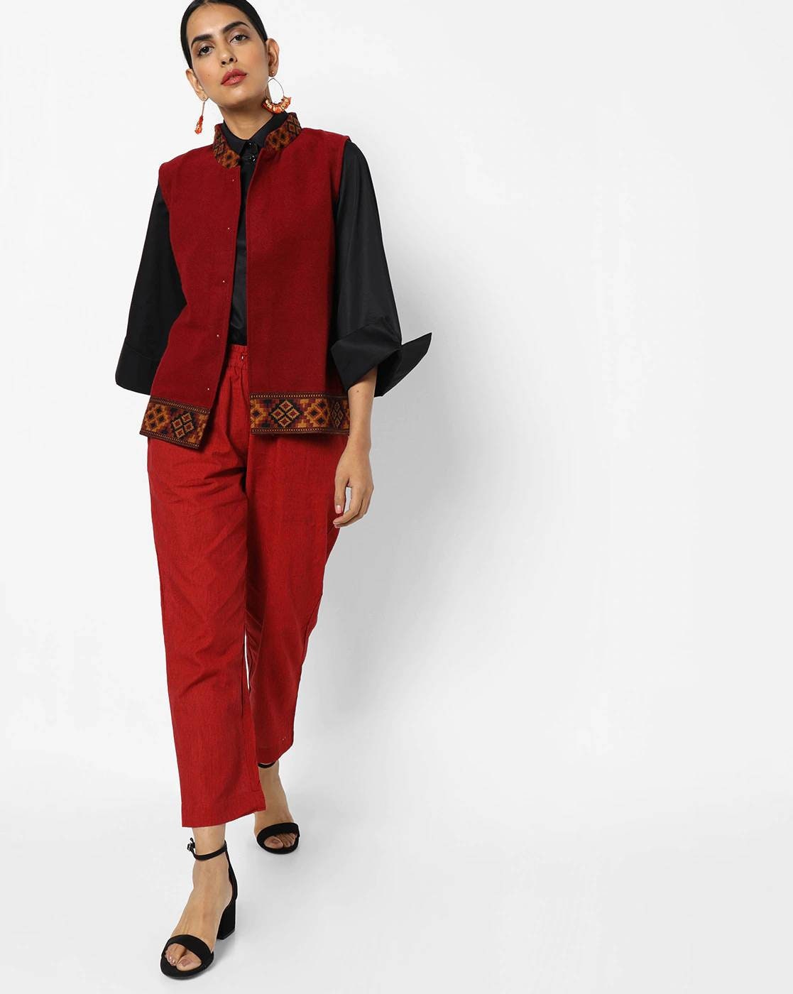 Winter Woolen Ethnic Jacket/vest/shrug/ Pattern - Etsy