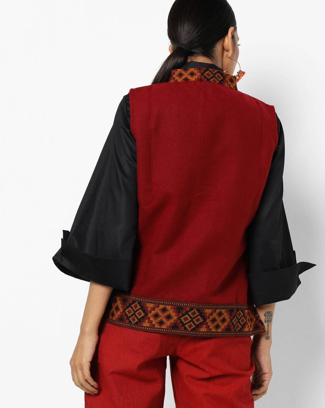 Winter Woolen Ethnic Jacket/vest/shrug/ Pattern - Etsy