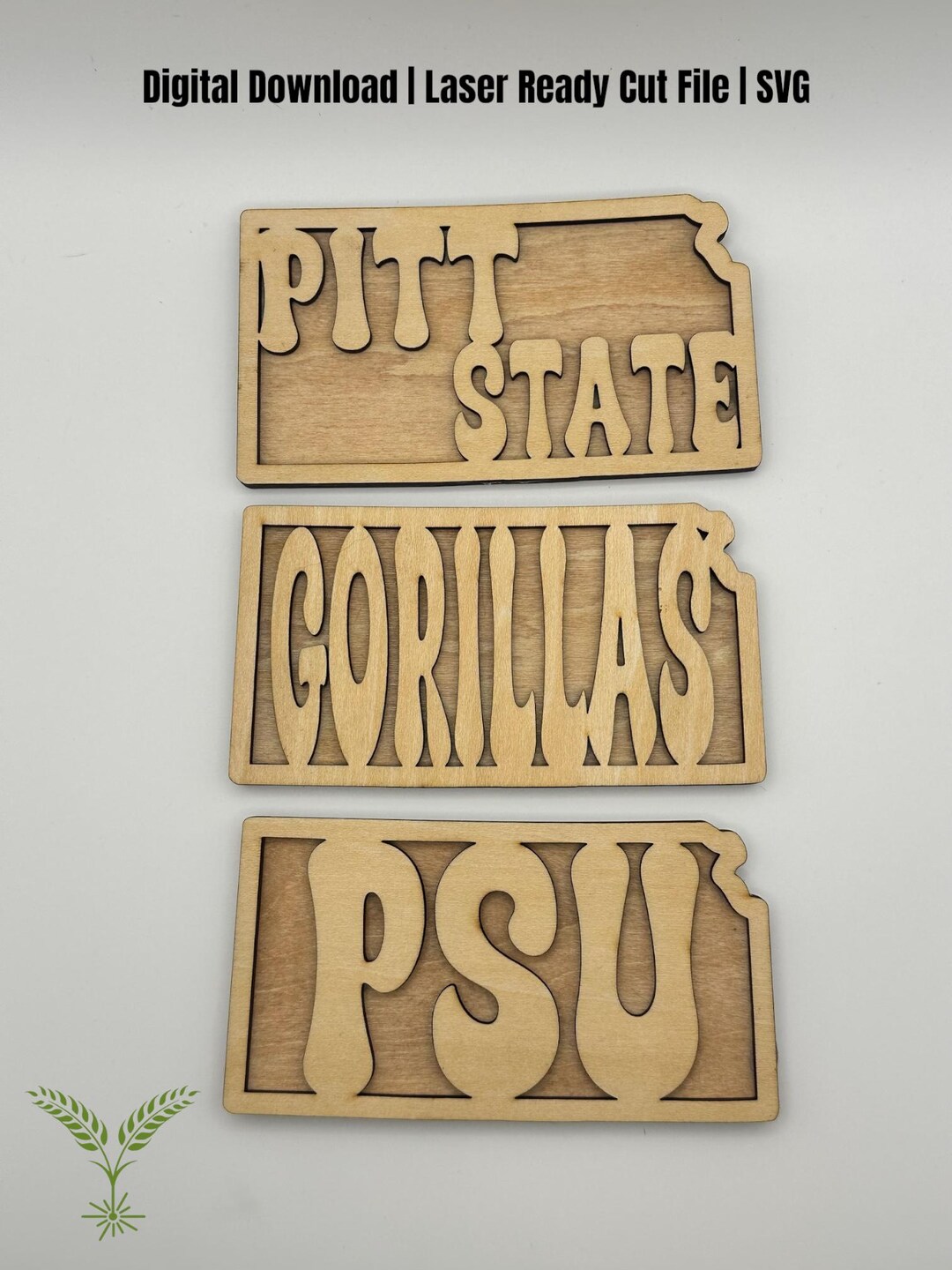Pittsburg State Ornament SVG - Etsy