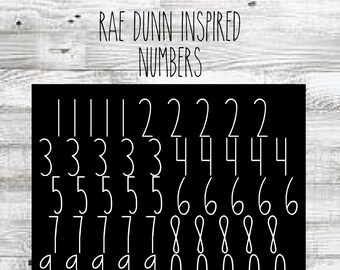 Rae Dunn Numbers - Etsy