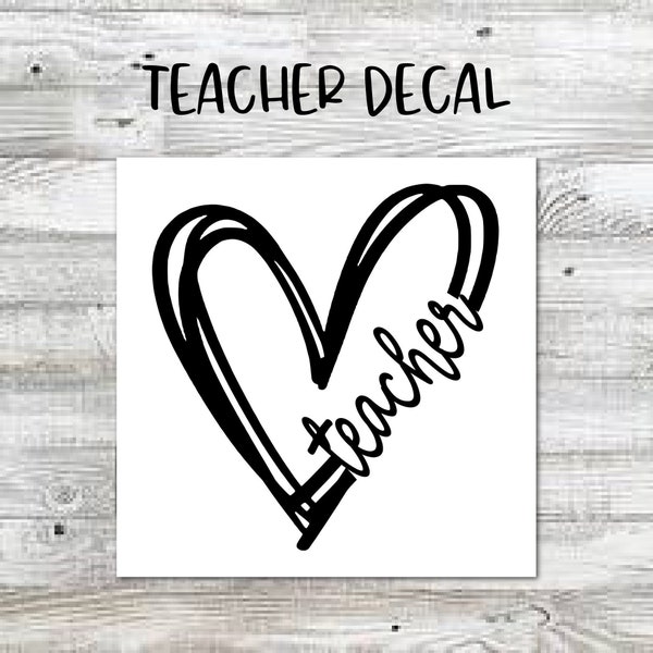 Teacher Vinyl Decal - Etsy