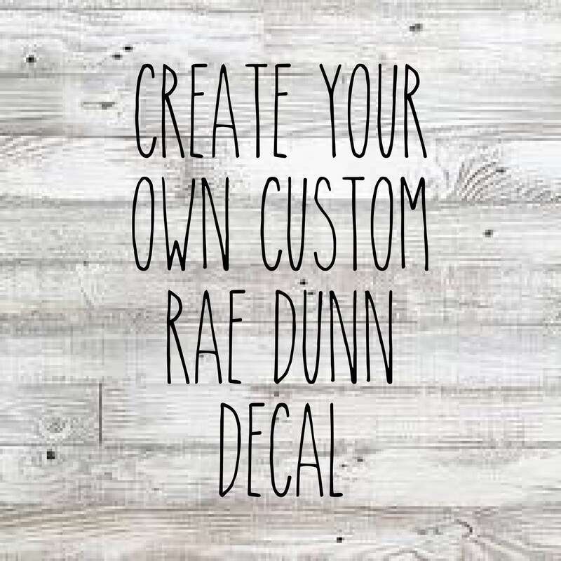 Rae Dunn Decals - Etsy