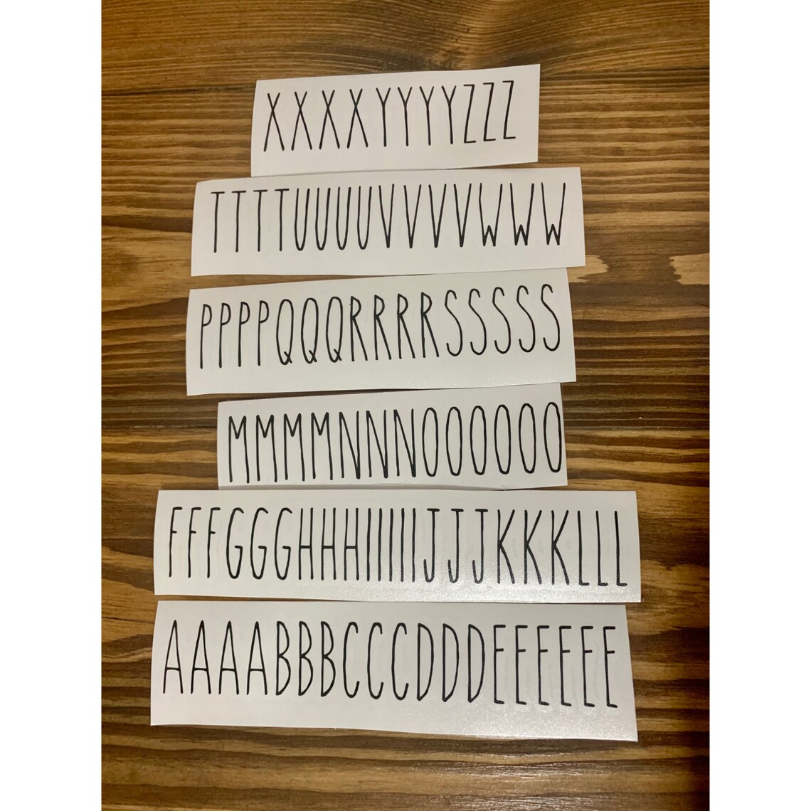 Rae Dunn Inspired Alphabet Lettersfarmhouse Style - Etsy