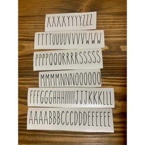 Rae Dunn Inspired Alphabet Letters--farmhouse Style Labels--make Your ...