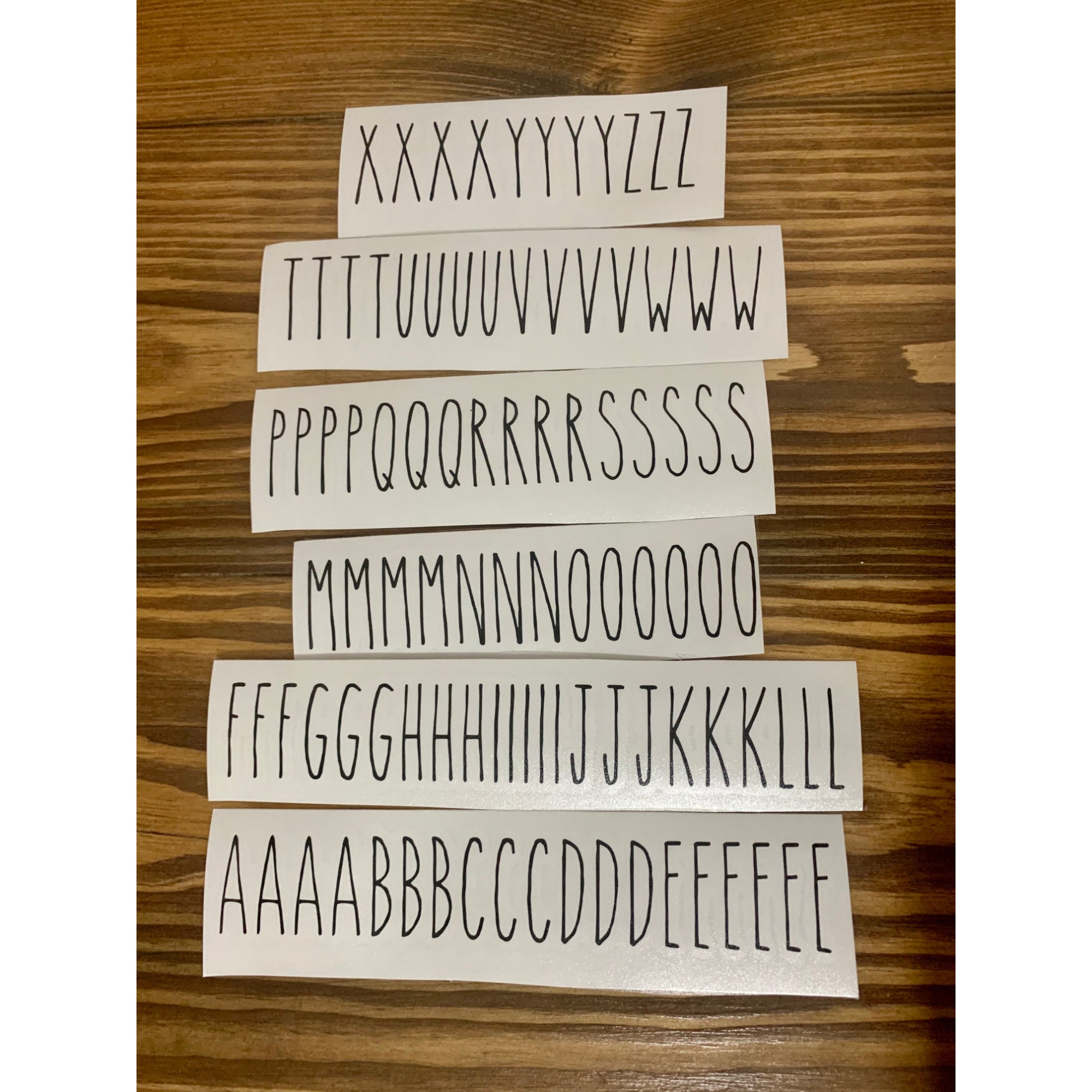 Rae Dunn Inspired Alphabet Lettersfarmhouse Style - Etsy