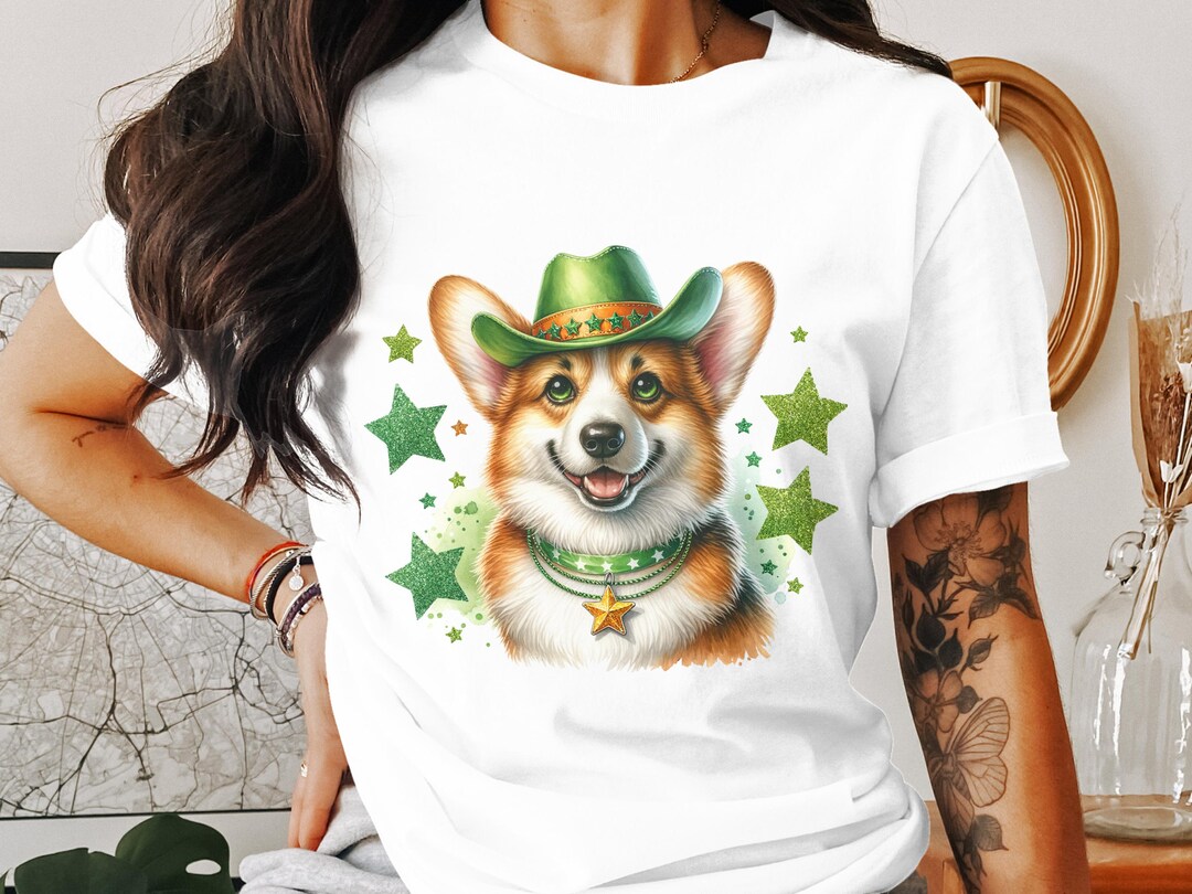 Corgi Cowboy Hat Png, Cute Western Dog Digital Design, Funny Corgi ...