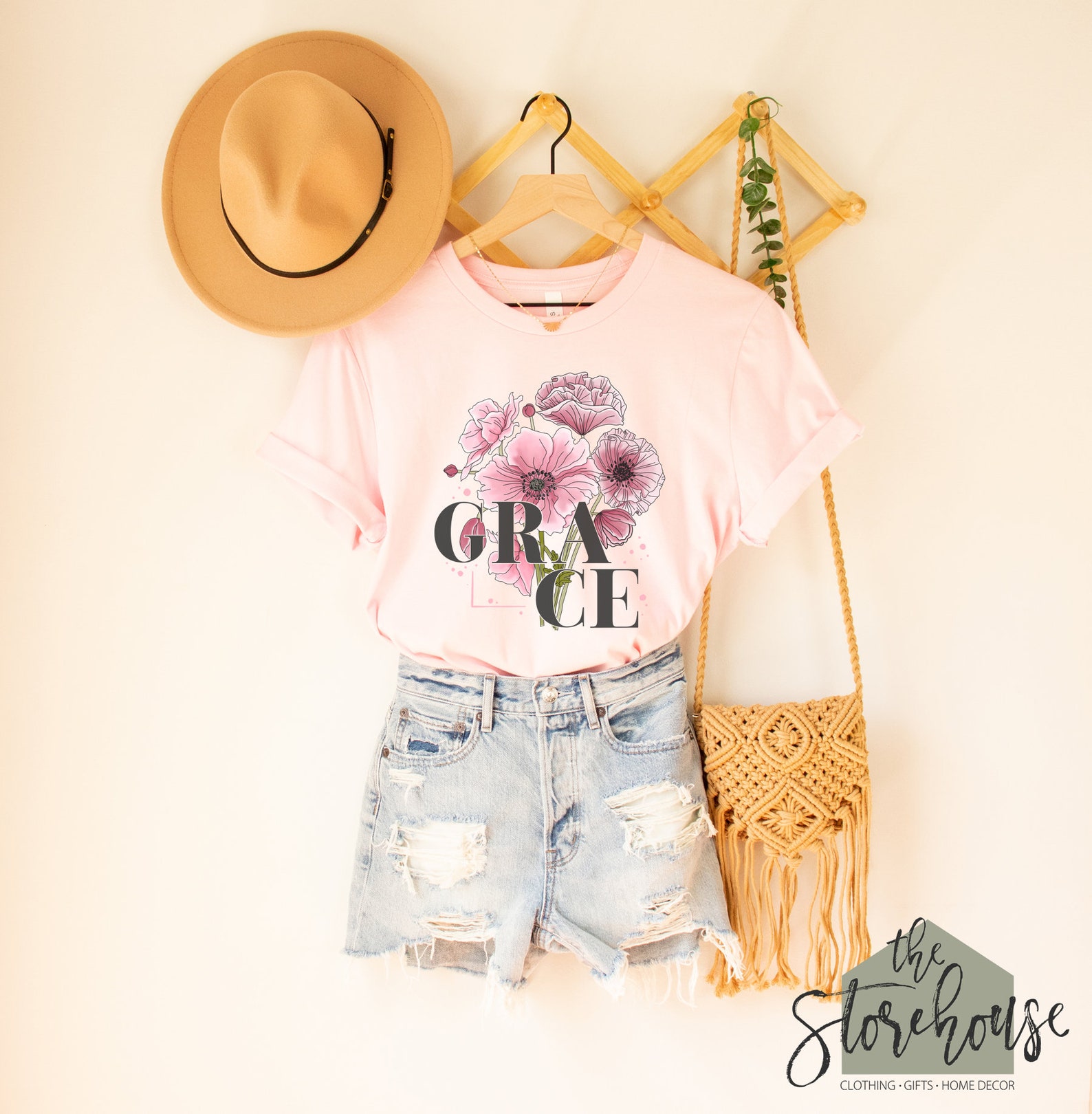 Give Grace Over Grace on Grace Floral UNISEX Religious Jesus Bible ...