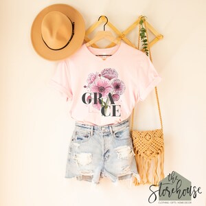 Give Grace Over Grace on Grace Floral UNISEX Religious Jesus Bible ...